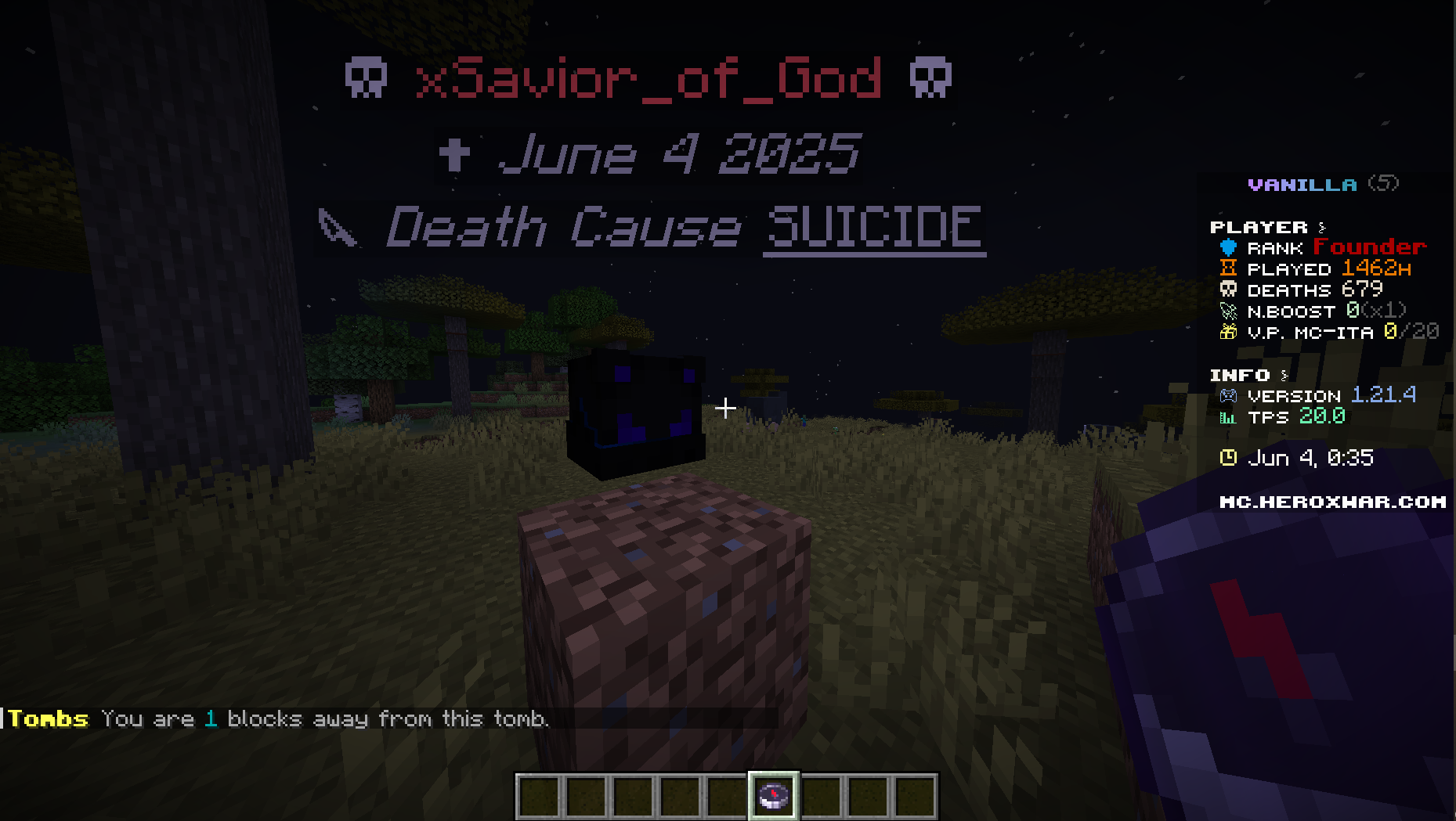 Tombs - The Most Advanced Death & Inventory Recovery System - Speedgot